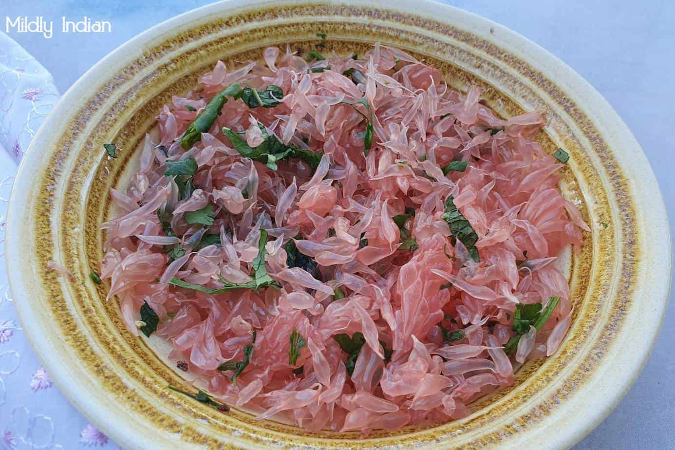 Three ways to Indian pomelo salad – Chakotra chaat. – Mildly Indian