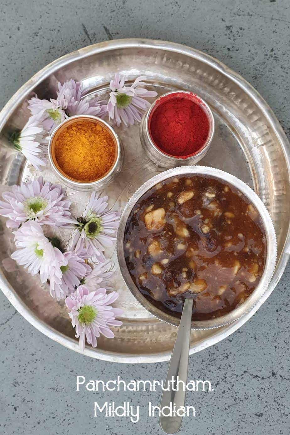 How to prepare Panchamrutham – Mildly Indian
