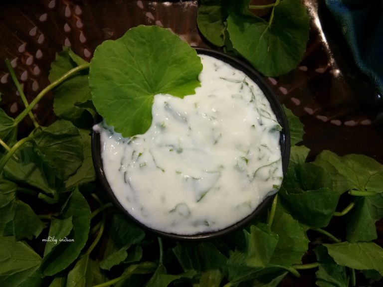 Vellarai keerai thaiyr pachadi , Indian pennywort yogurt dip – Mildly ...