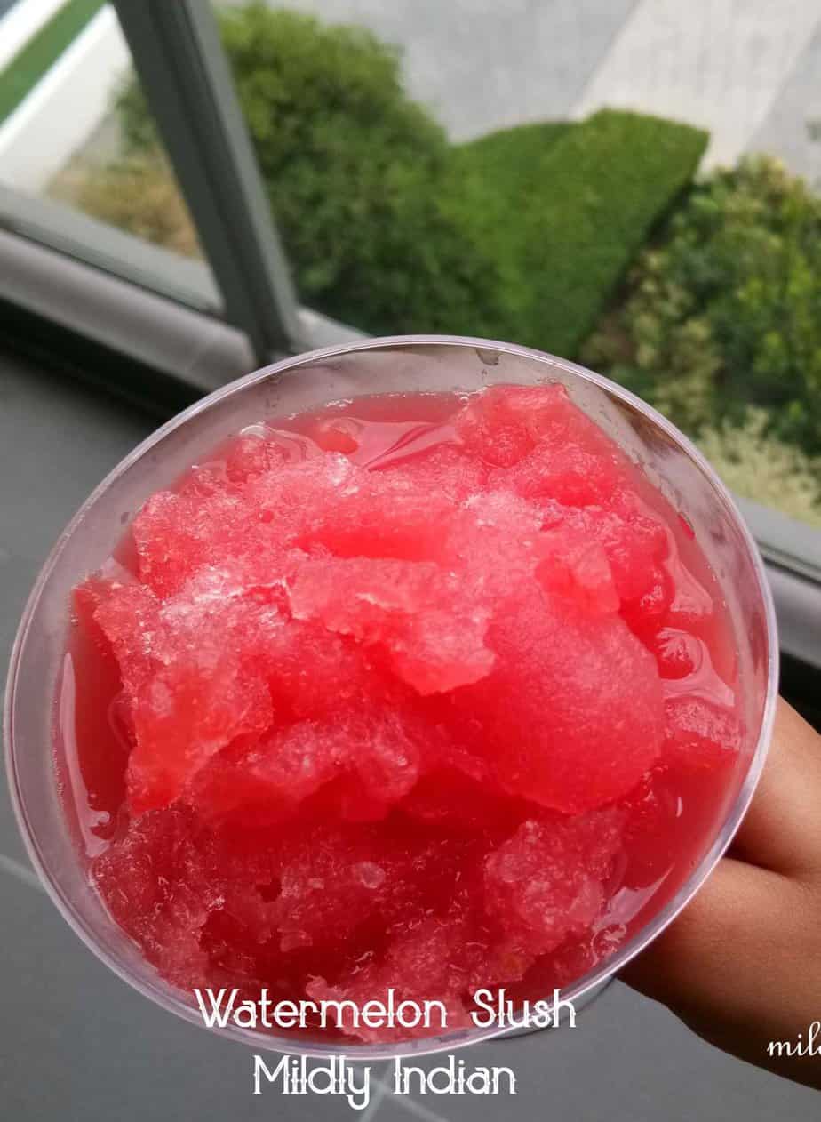 Watermelon slush recipe – Mildly Indian