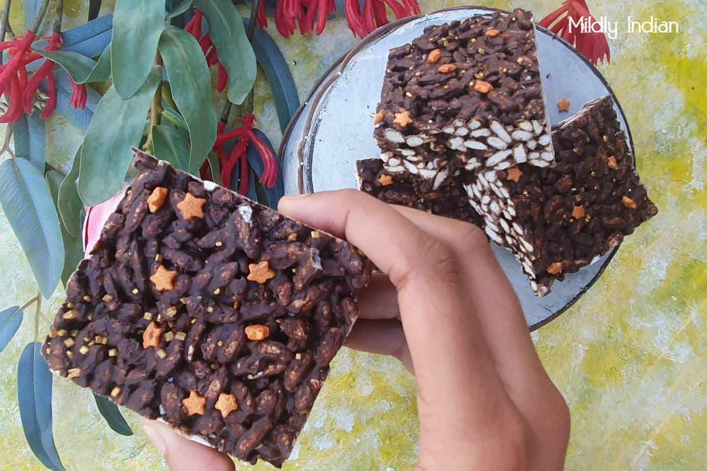 Chocolate murmura crackles – Mildly Indian