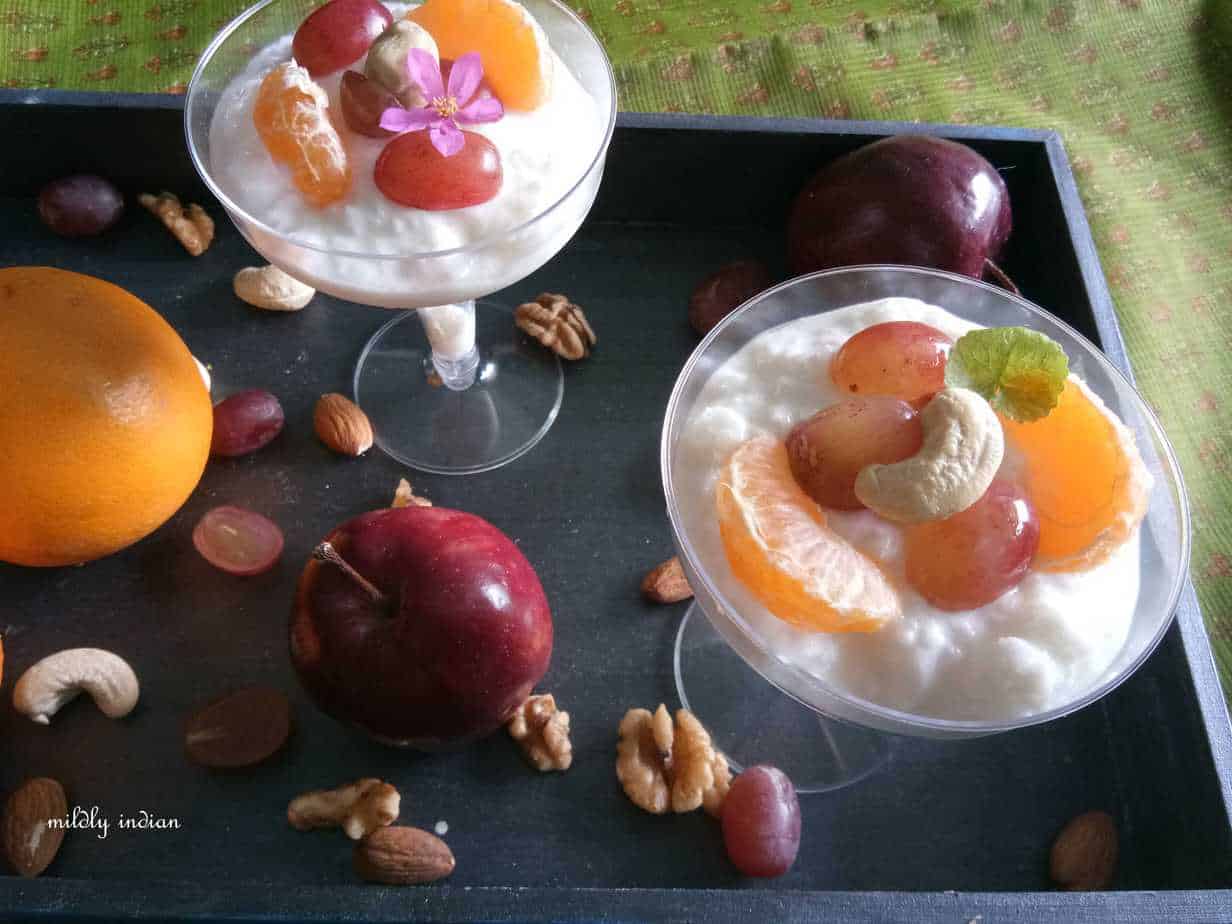 Dahi chura- sweet yogurt with rice flakes – Mildly Indian