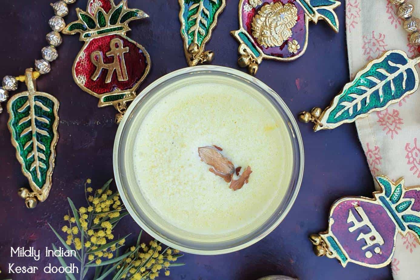 Kesar doodh – aromatic saffron milk – Mildly Indian