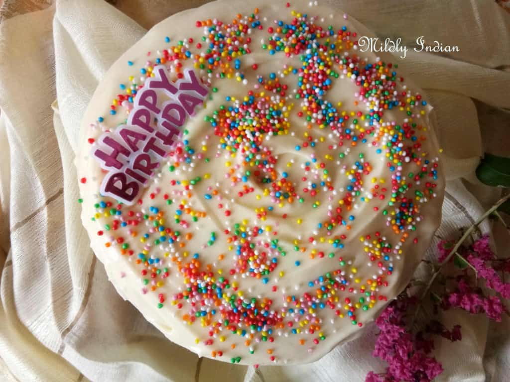 Bakery style funfetti cake – Mildly Indian
