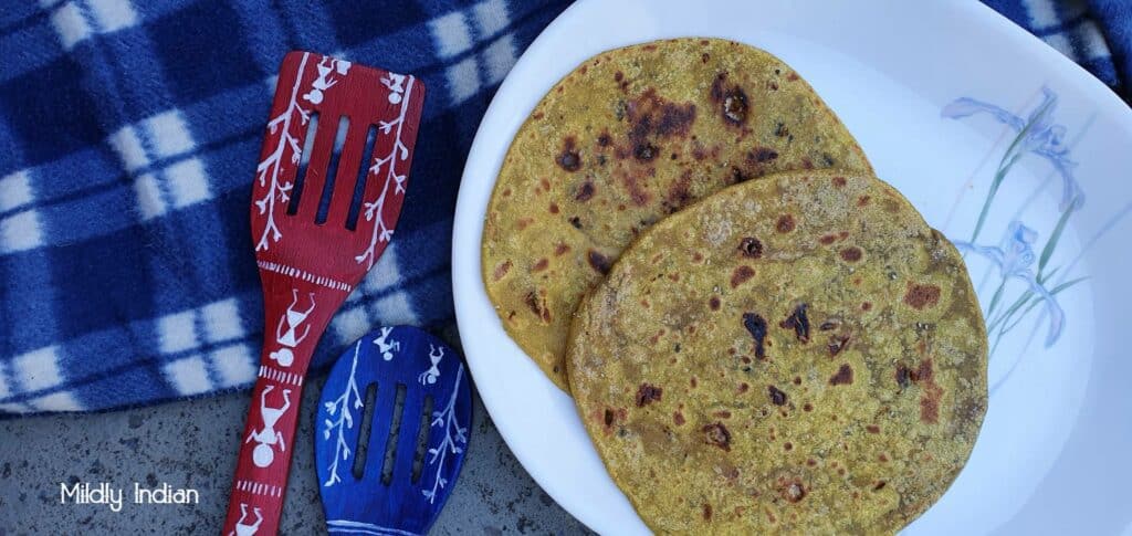 Coconut and chocolate sweet paratha – Mildly Indian