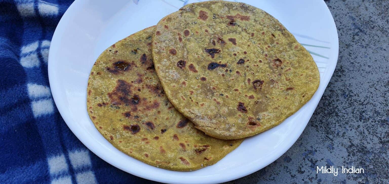 Coconut and chocolate sweet paratha – Mildly Indian