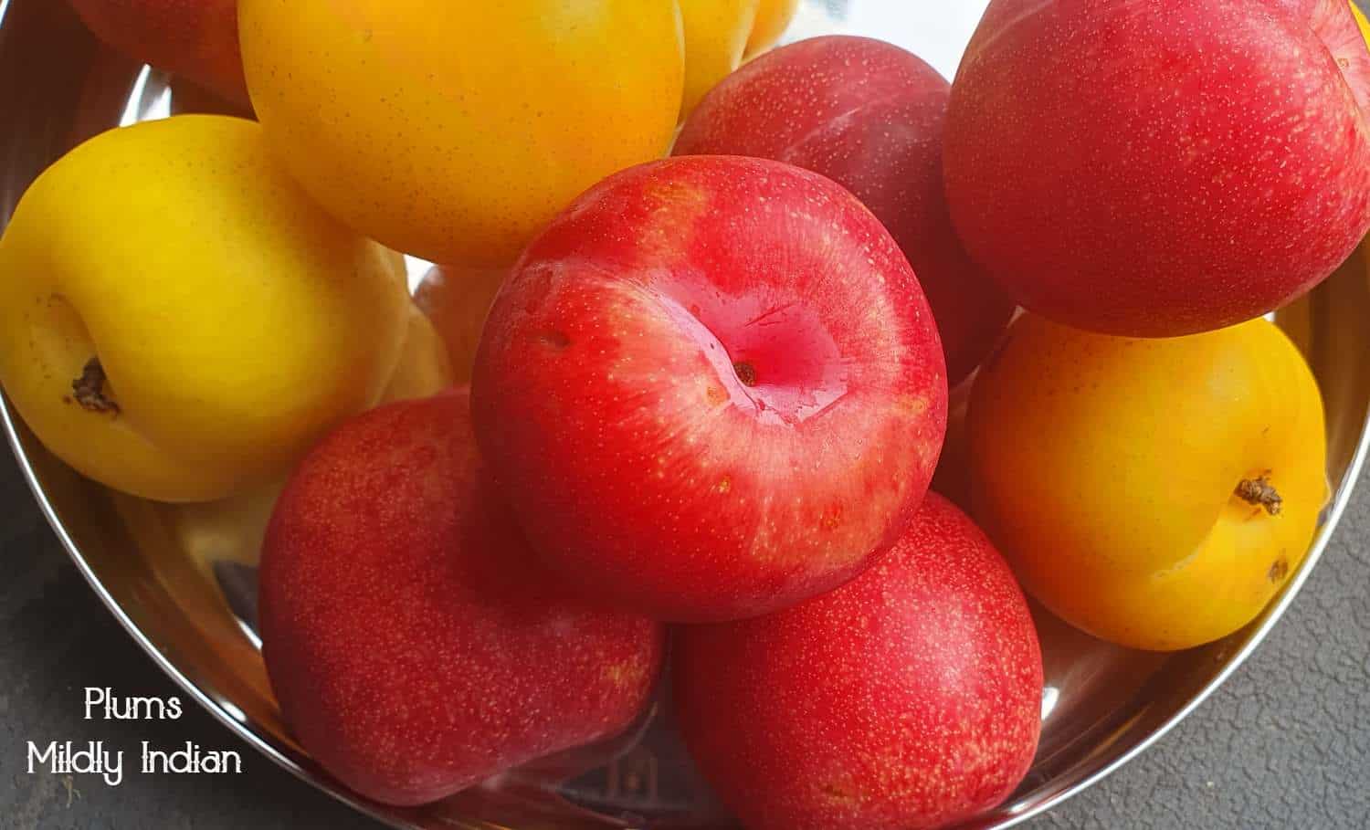 No sugar No pectin plum jam – Mildly Indian