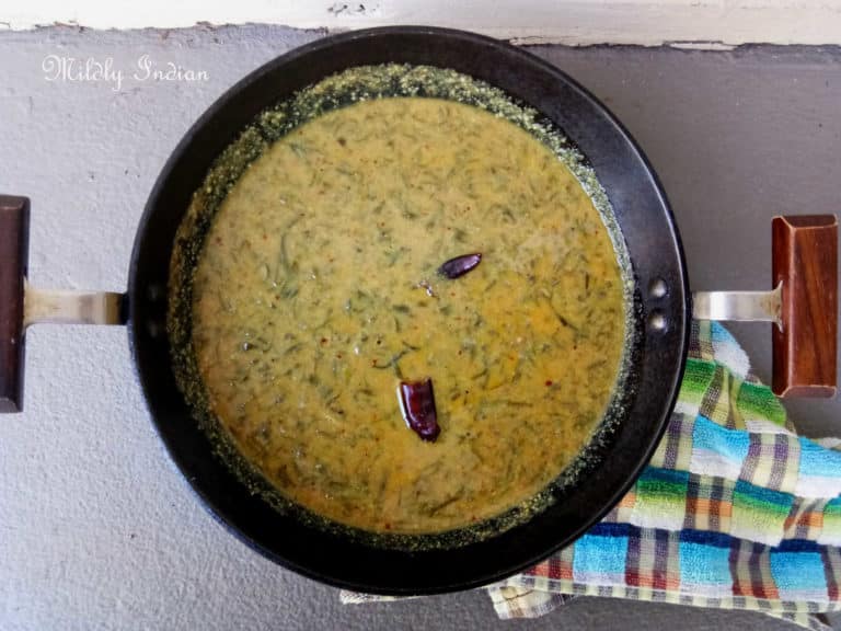 Basale gassi- Malabar spinach curry from coastal Karnataka – Mildly Indian