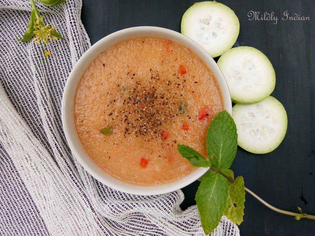 Lauki shorba – bottle gourd soup – Mildly Indian