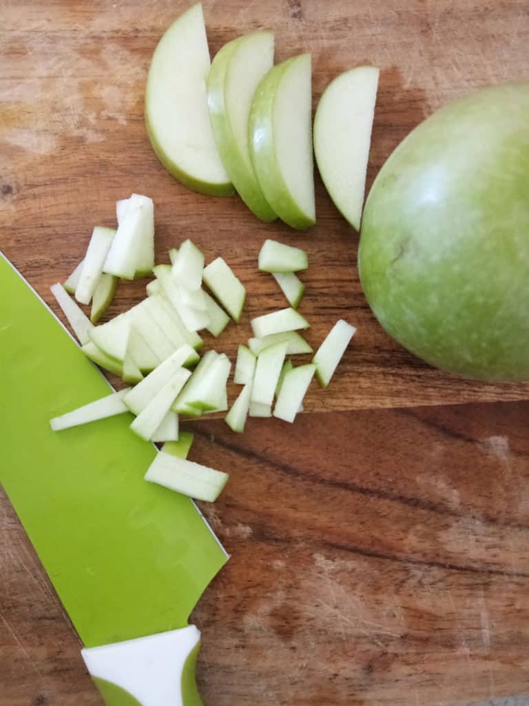 Instant Green apple pickle – Mildly Indian