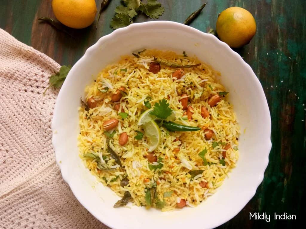 South Indian zesty lemon rice or quinoa – Mildly Indian