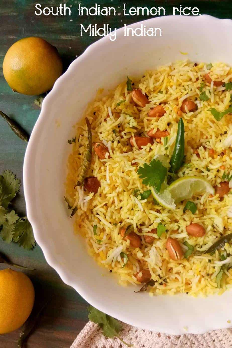South Indian zesty lemon rice or quinoa – Mildly Indian