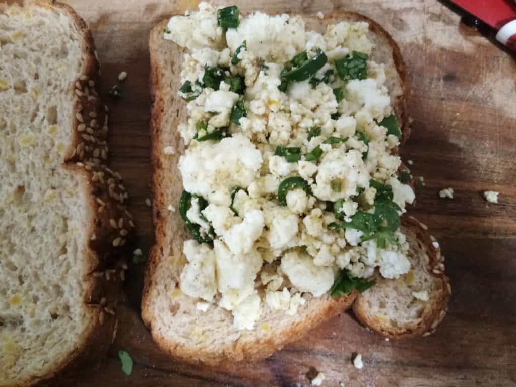 Paneer Chaat Sandwich – Mildly Indian