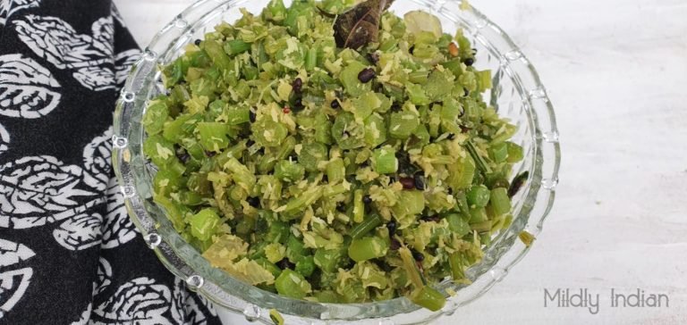 Keerai thandu poriyal – Save those stems – Mildly Indian