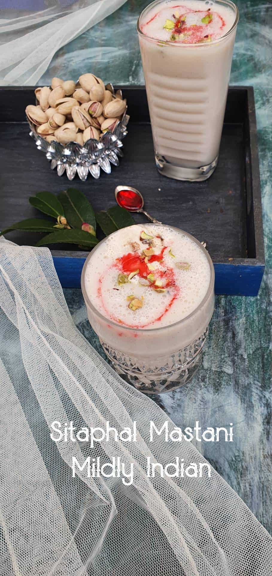 Sitaphal Mastani – Custard apple smoothie. – Mildly Indian