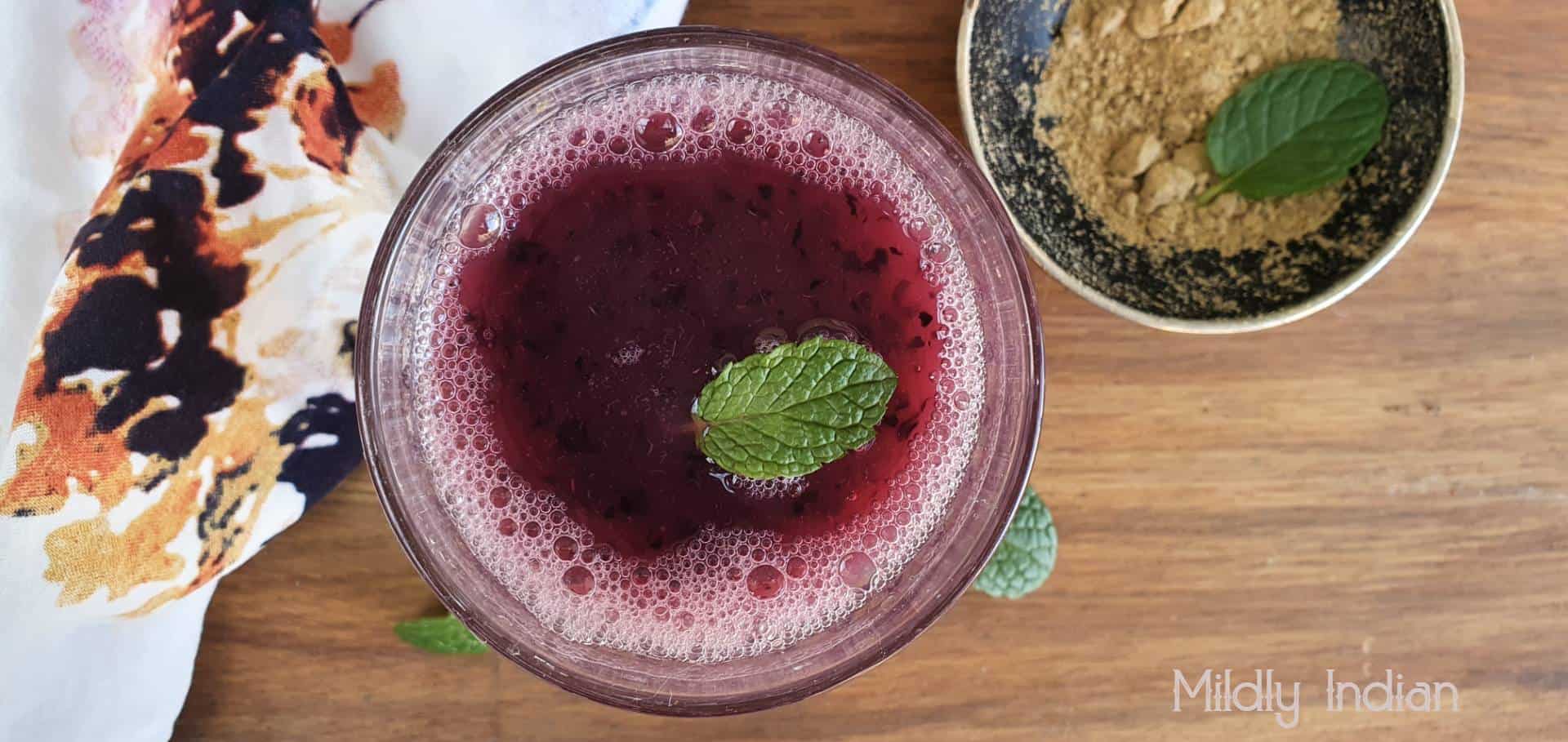 Fresh grapes jaljeera – Mildly Indian