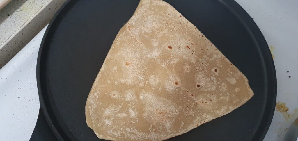 Soft triangle paratha – Mildly Indian