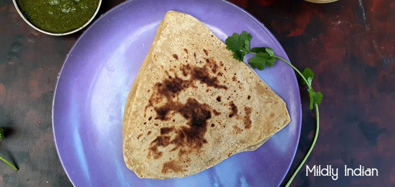 Soft triangle paratha – Mildly Indian
