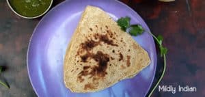 Soft triangle paratha – Mildly Indian