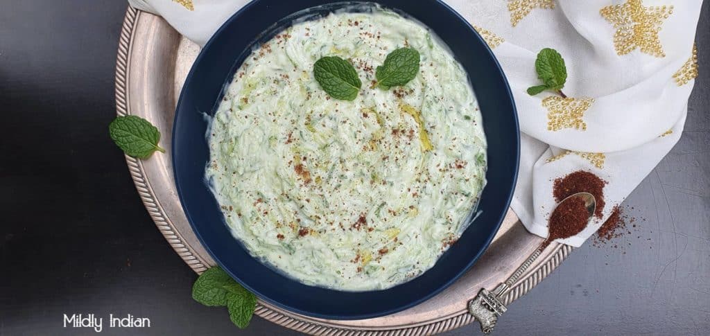 Cacik – Turkish yogurt and cucumber dip. – Mildly Indian