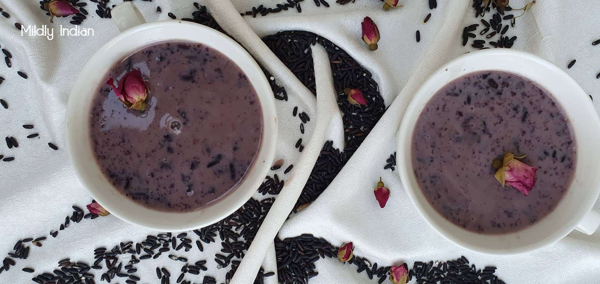 Chak hao amubi – Manipuri rice kheer – Mildly Indian