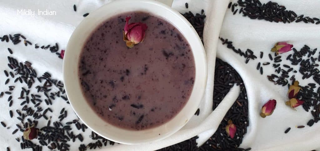 Chak hao amubi – Manipuri rice kheer – Mildly Indian