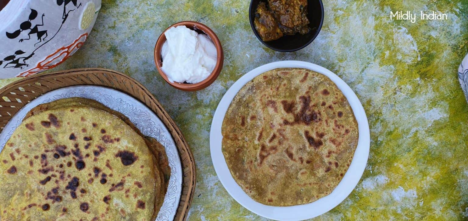 Aloo paratha – Potato stuffed flatbread – Mildly Indian