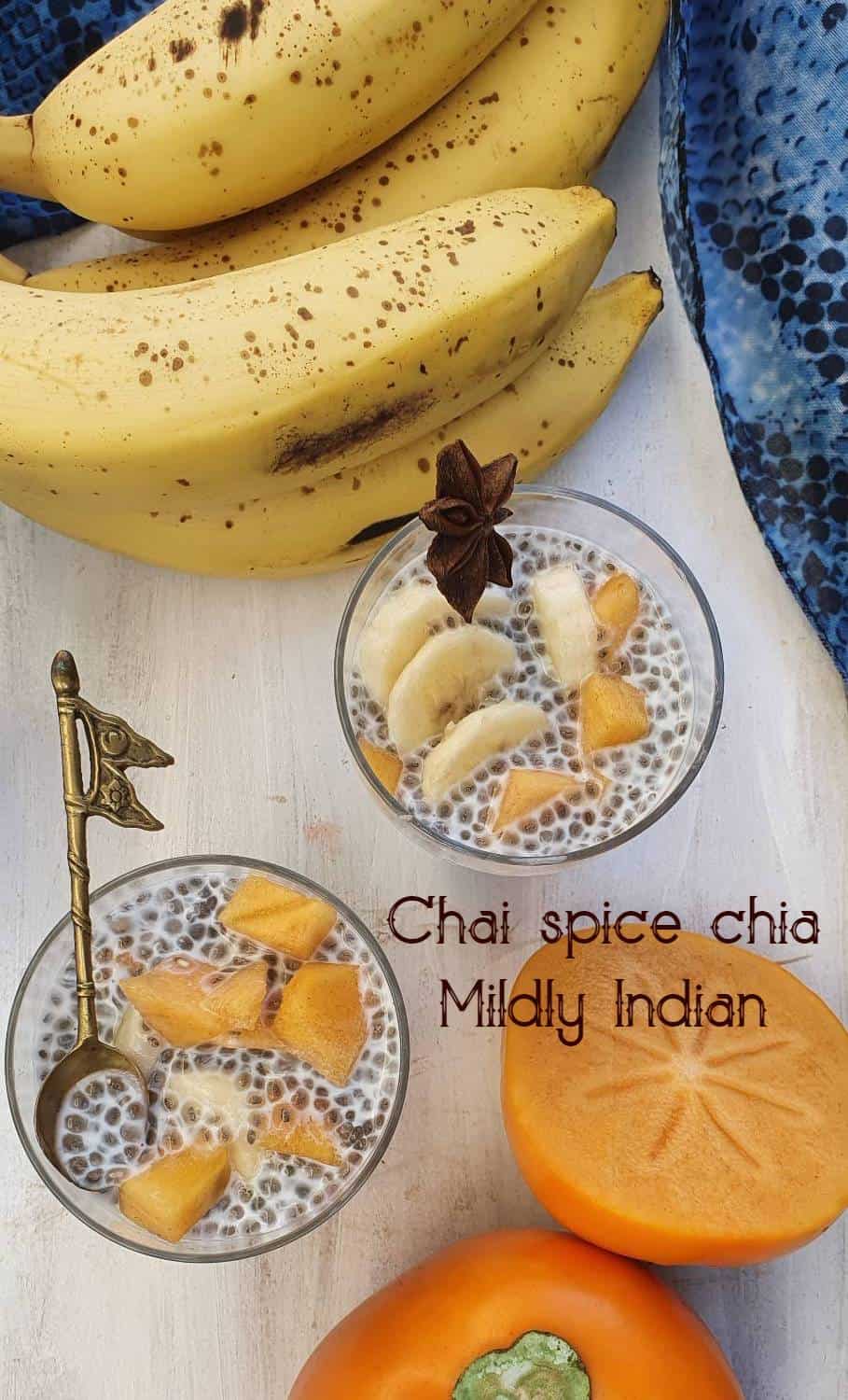 Chai spiced chia pots – Mildly Indian