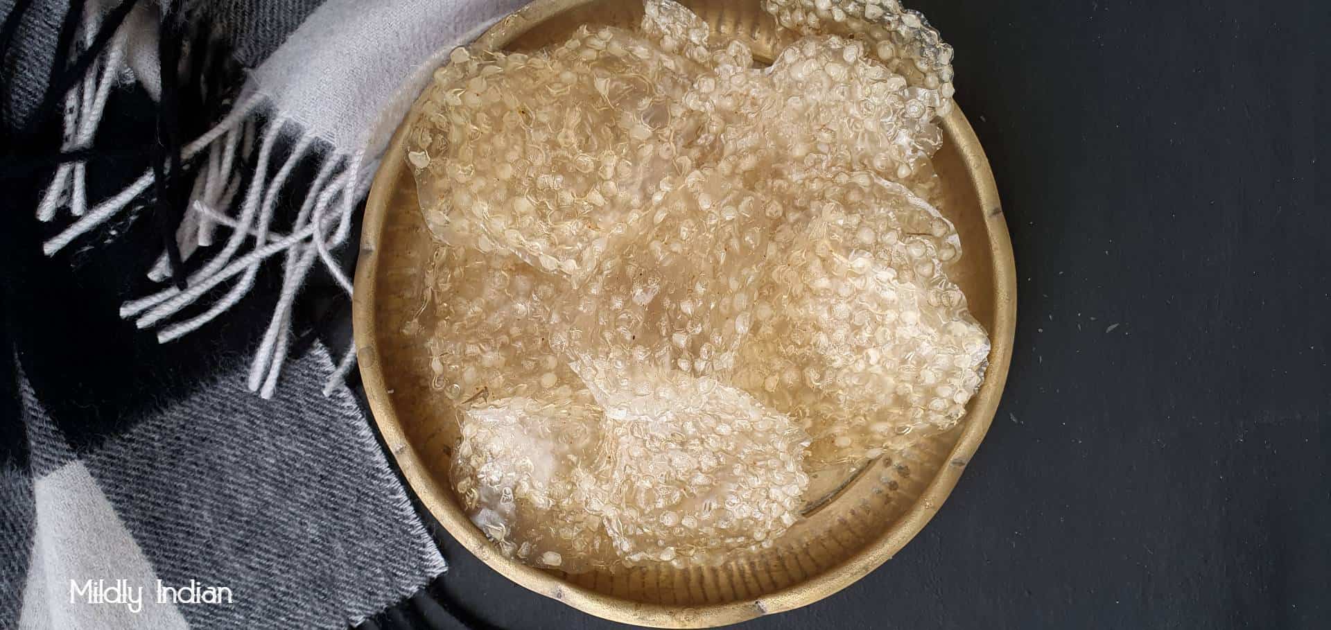 Javarisi vadam – Sago fryums – Mildly Indian