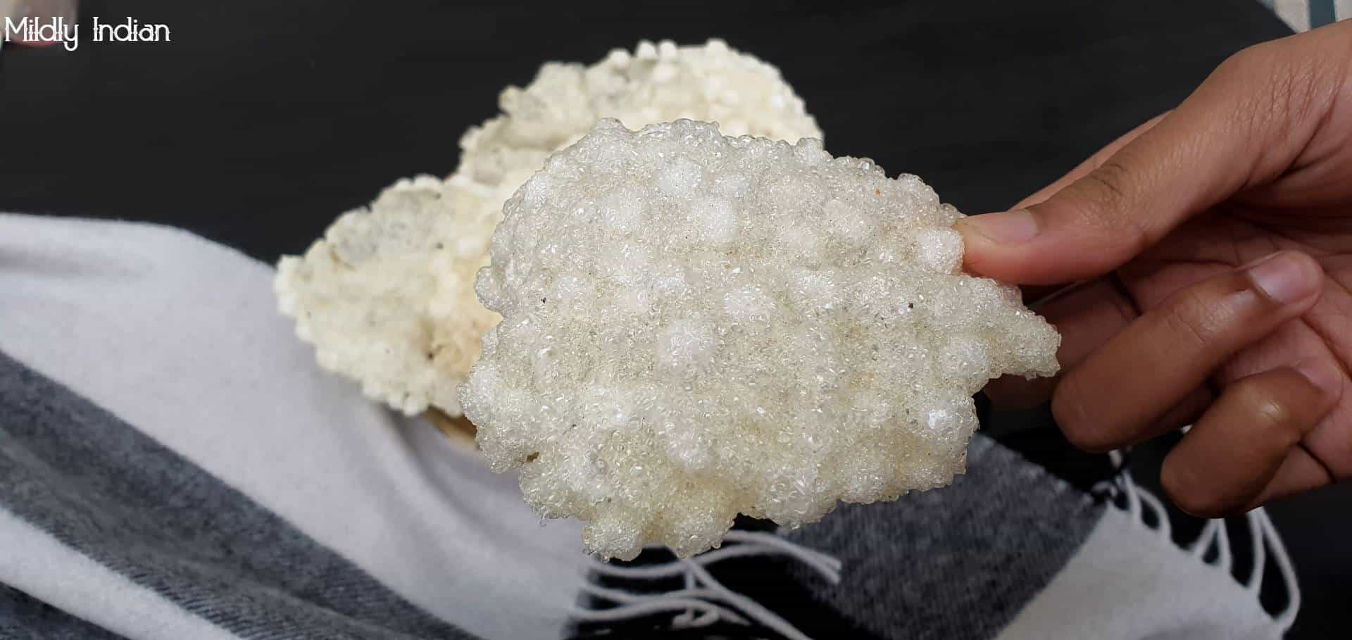 Javarisi vadam – Sago fryums – Mildly Indian