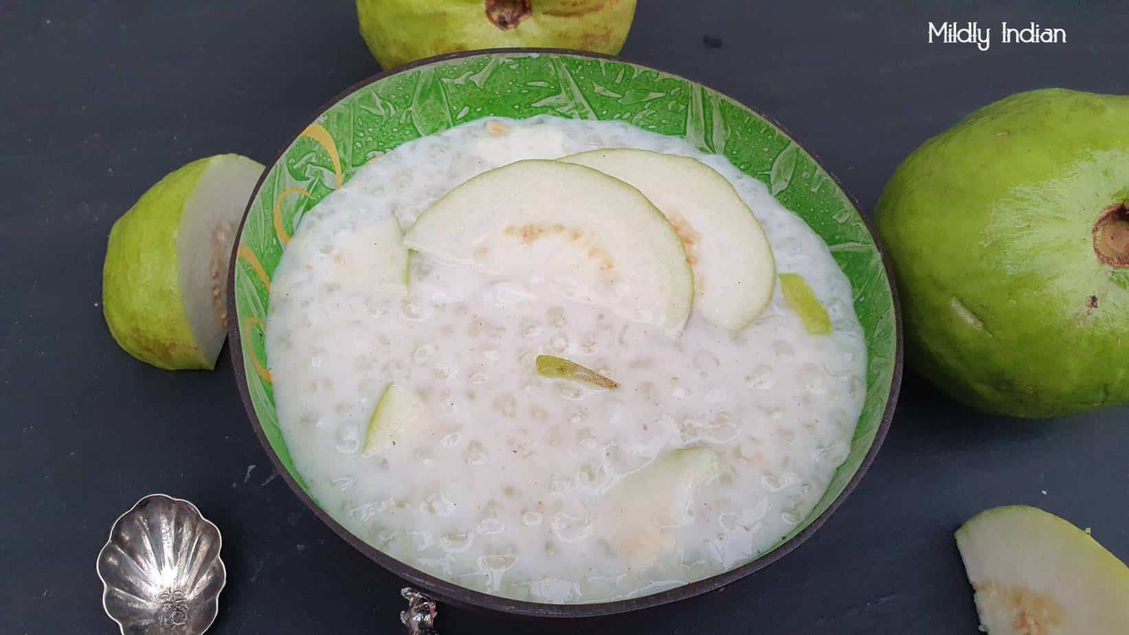 Ginataang bayabas -Sago guava pudding – Mildly Indian