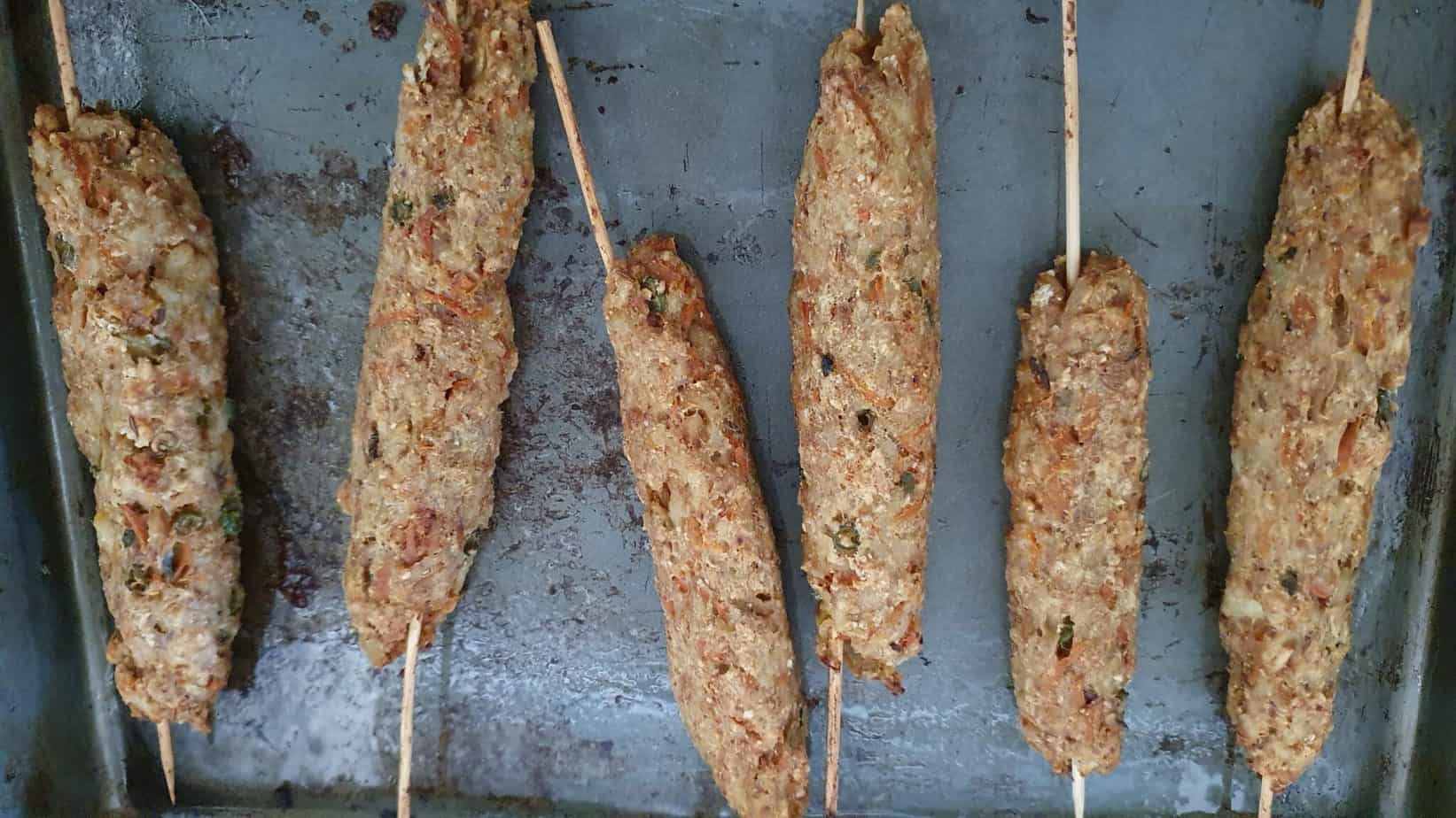Vegetable sheek kebabs – Baked Kebabs. – Mildly Indian