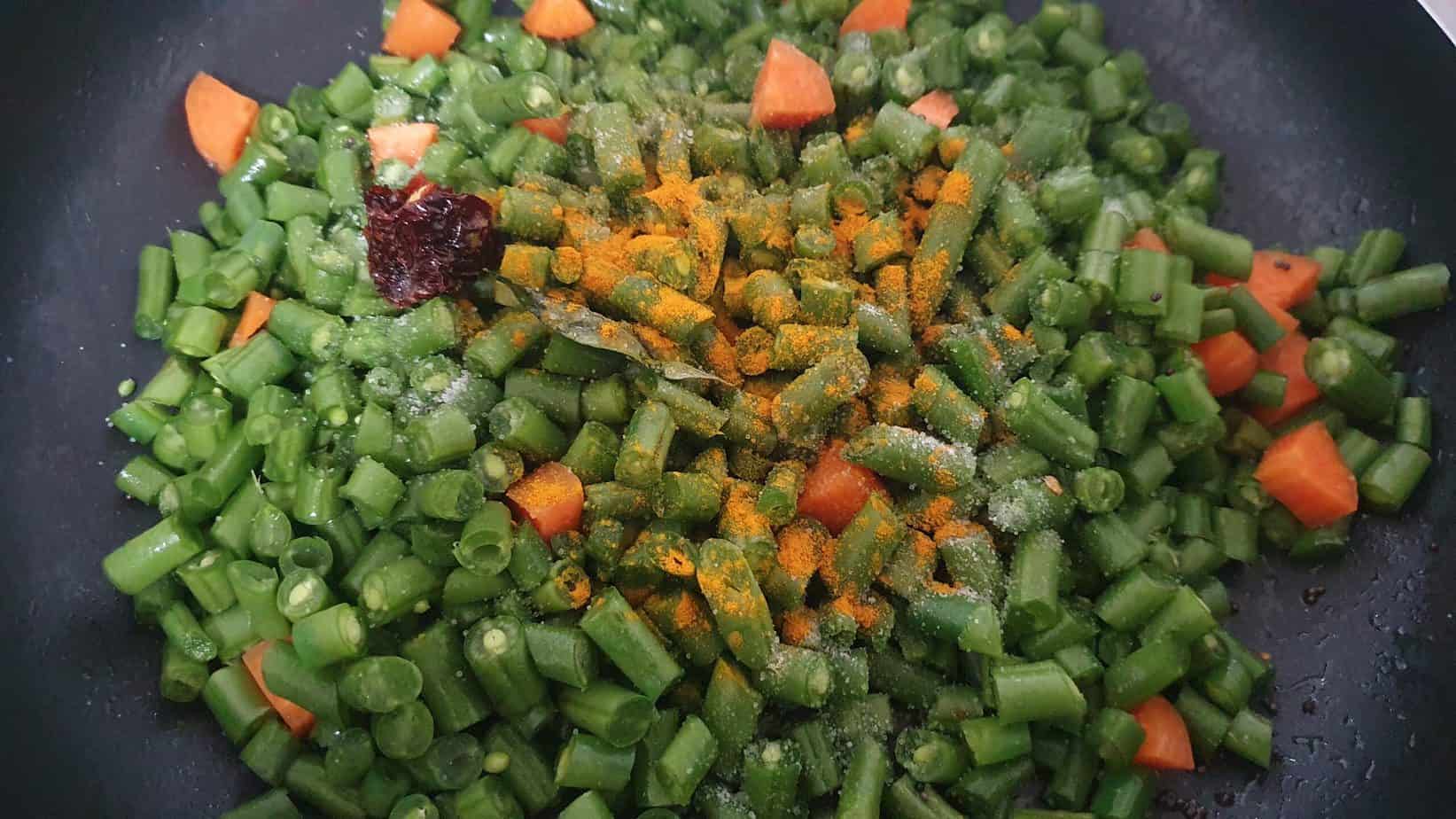 Beans upperi- green beans stirfry. – Mildly Indian