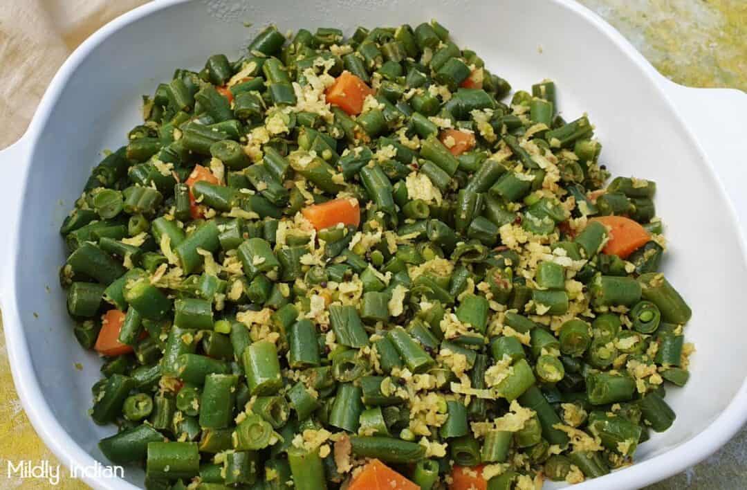 Beans upperi- green beans stirfry. – Mildly Indian