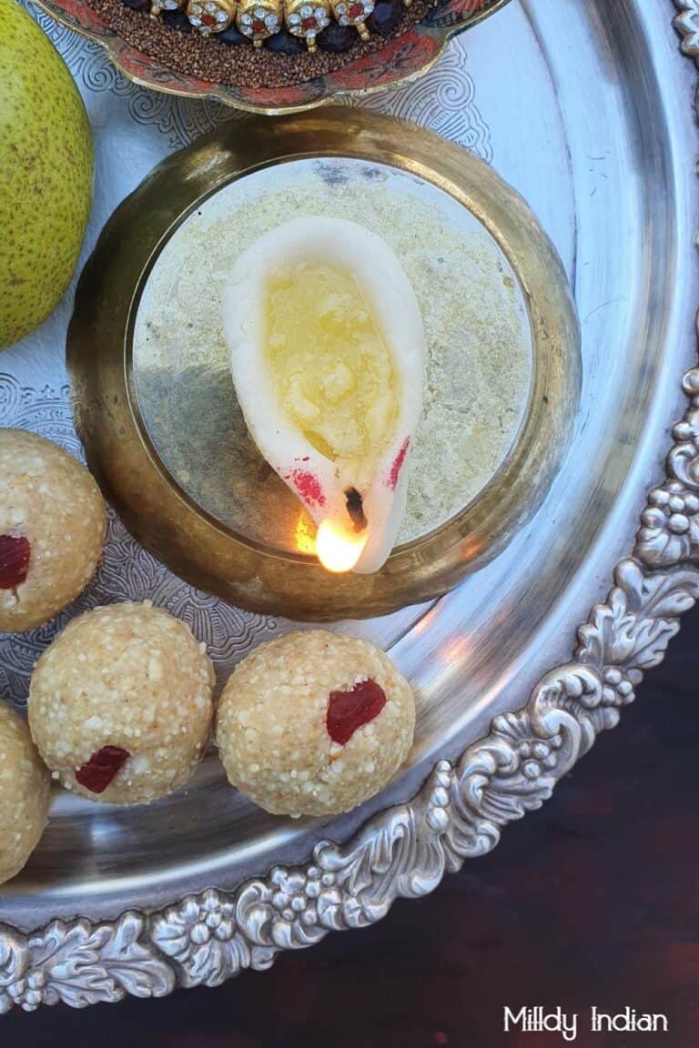Kozhakattai maav deepam – Edible deepam. – Mildly Indian