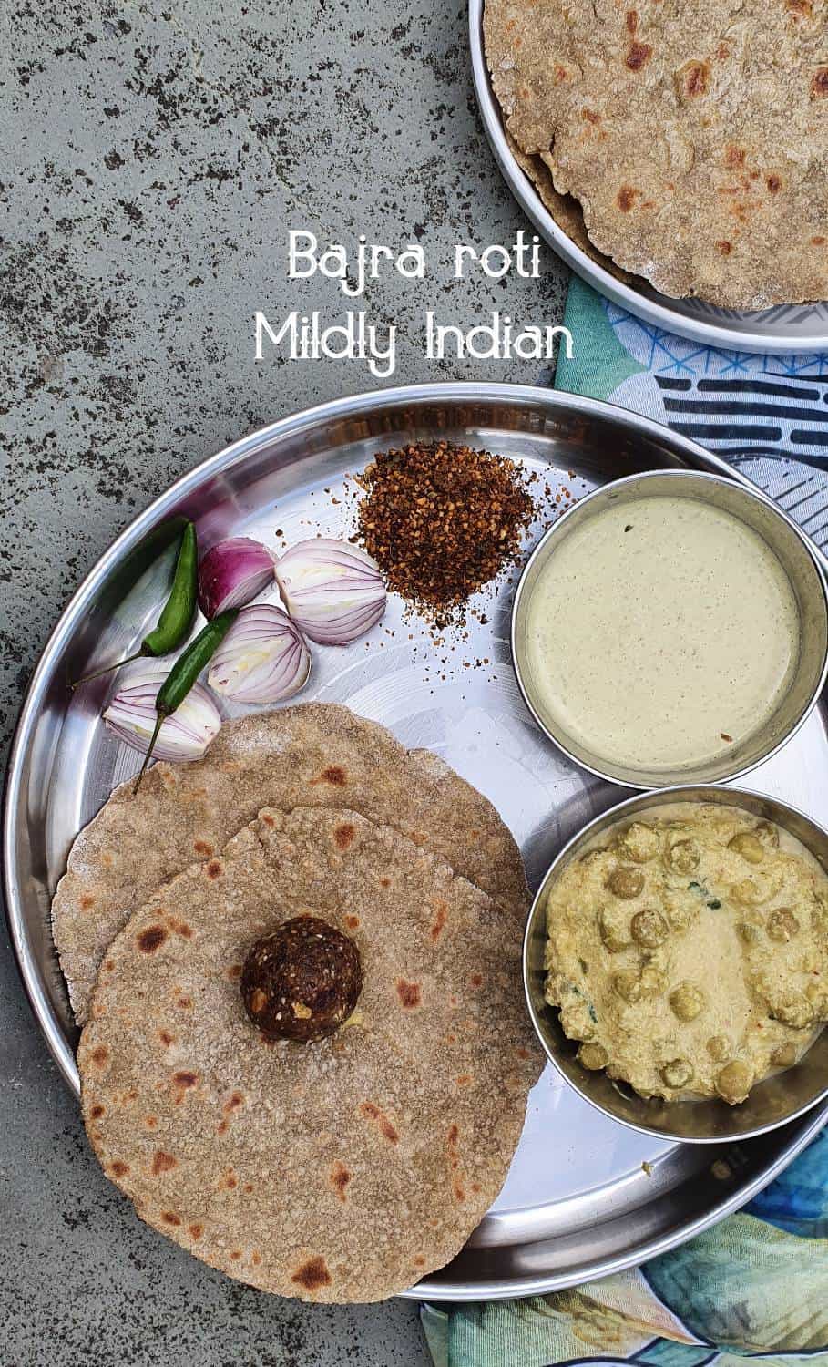 Bajra roti – Unleavened pearl millet bread – Mildly Indian