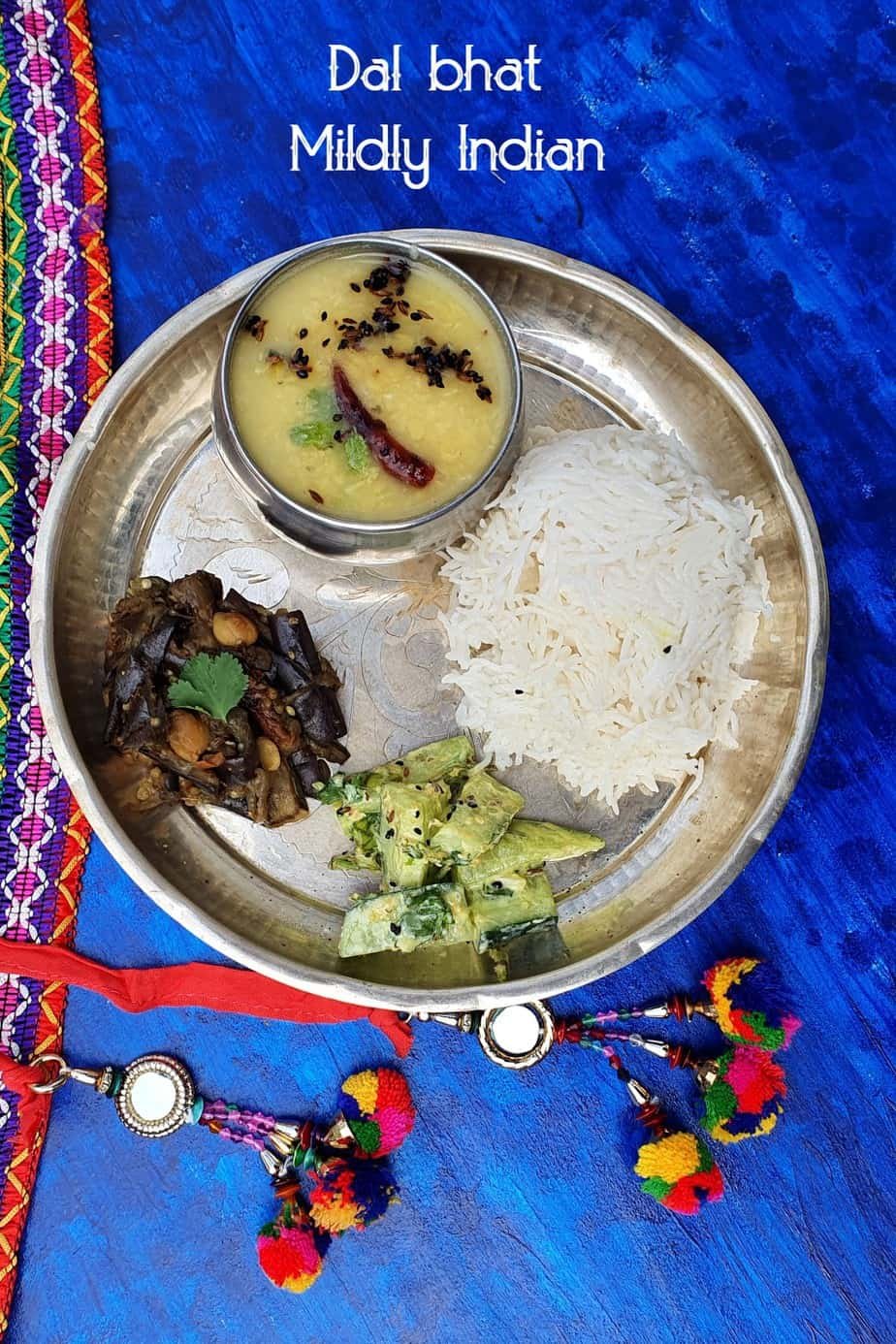 Nepali Dal bhat platter – Mildly Indian