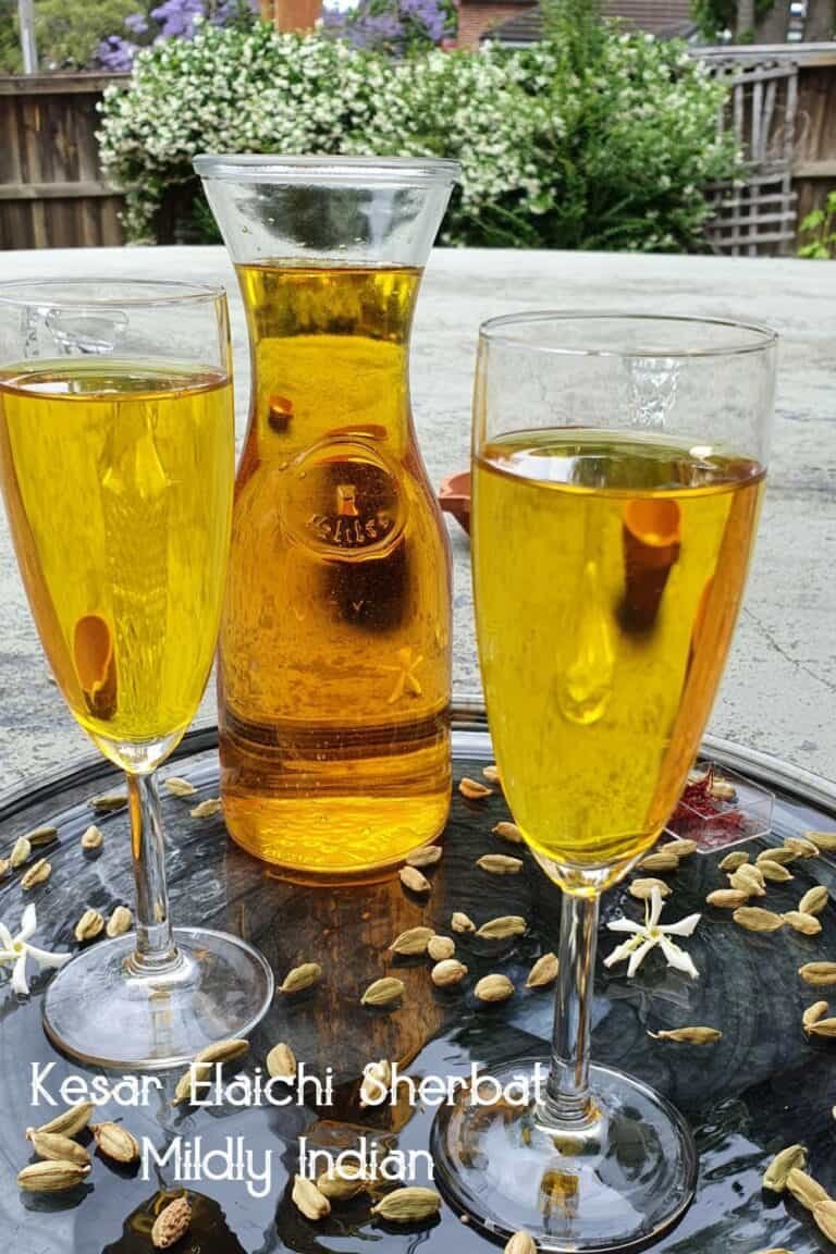 Kesar elaichi Sherbat – Saffron cardamom summer drink – Mildly Indian