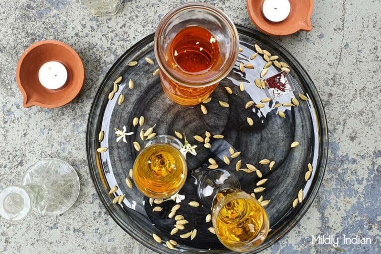 Kesar elaichi Sherbat – Saffron cardamom summer drink – Mildly Indian