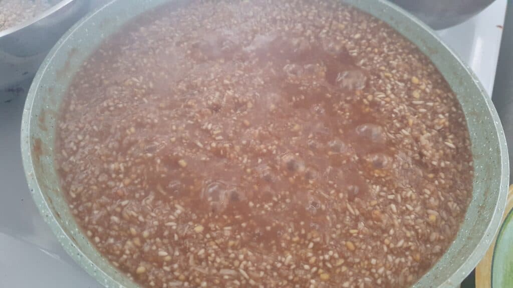 Thiruvathira Kali – Rice halwa – Mildly Indian