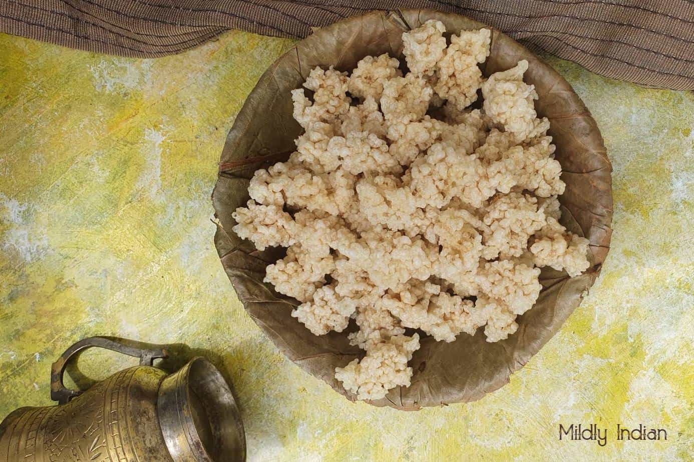 Avalakki Sandige /sundried flattened rice fryums – Mildly Indian