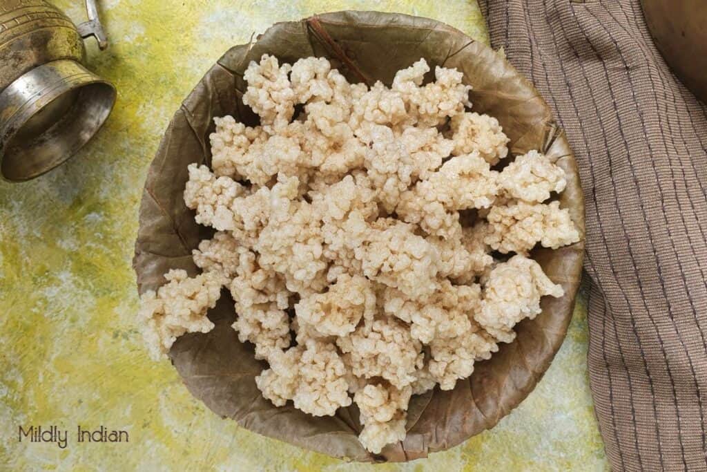 Avalakki Sandige /sundried flattened rice fryums – Mildly Indian