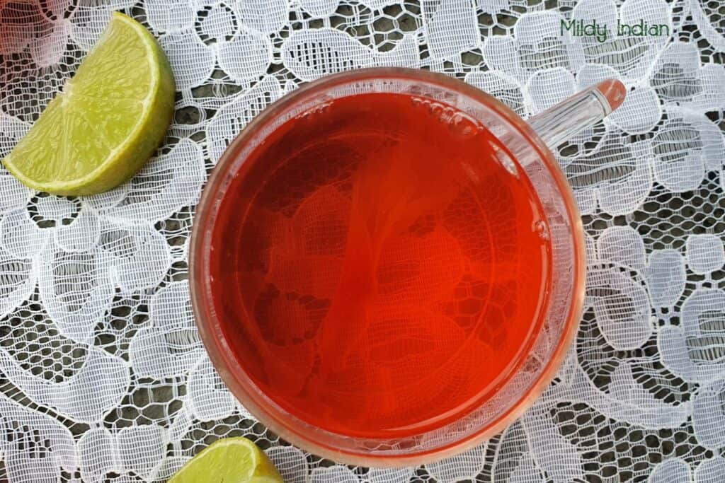 Hibiscus flower tea – Mildly Indian