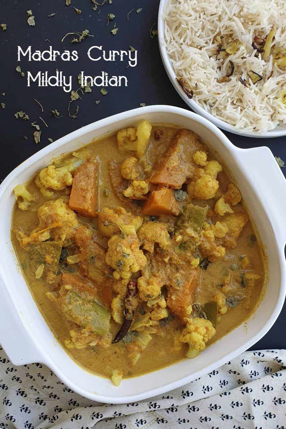 Madras curry / Vegan cauliflower curry – Mildly Indian