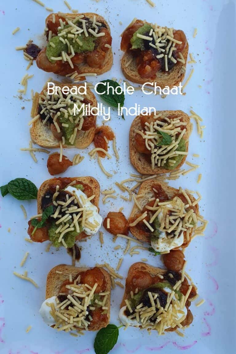 Bread chole chaat – Mildly Indian