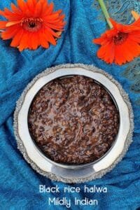 Kavuni arisi halwa | Black rice pudding – Mildly Indian