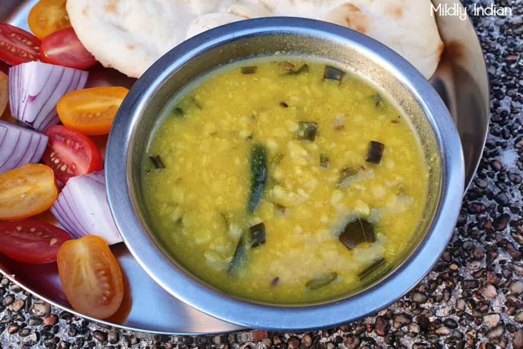 Dhuli moong dal fry – Mildly Indian