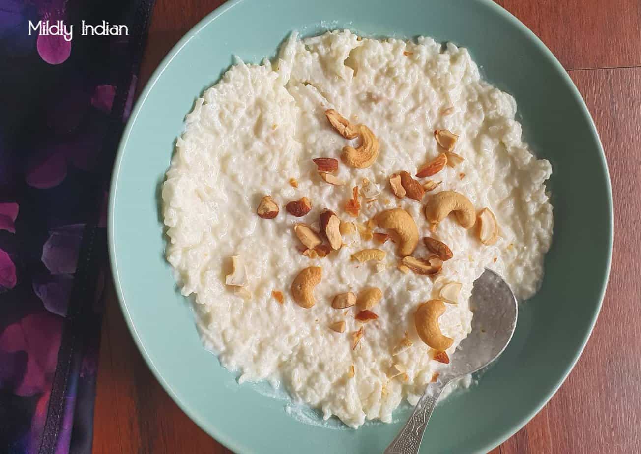 Oliya | Rajasthani rice and yogurt pudding – Mildly Indian