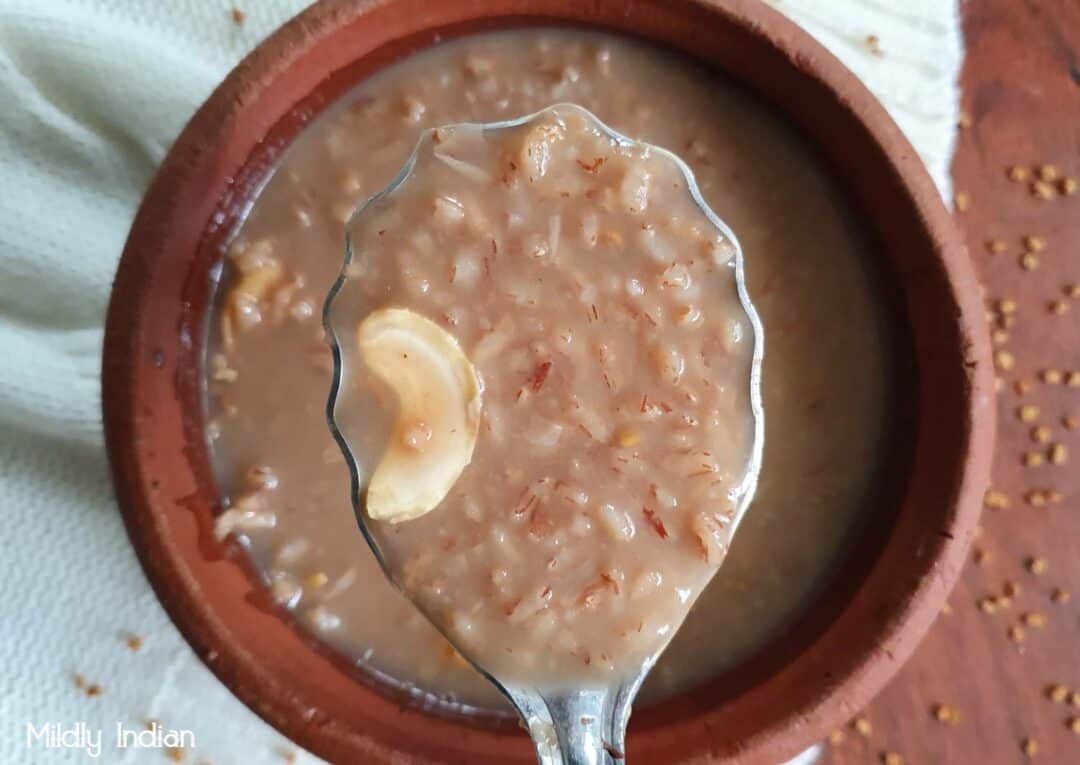 Karkidaka masam uluva kanji | fenugreek porridge – Mildly Indian