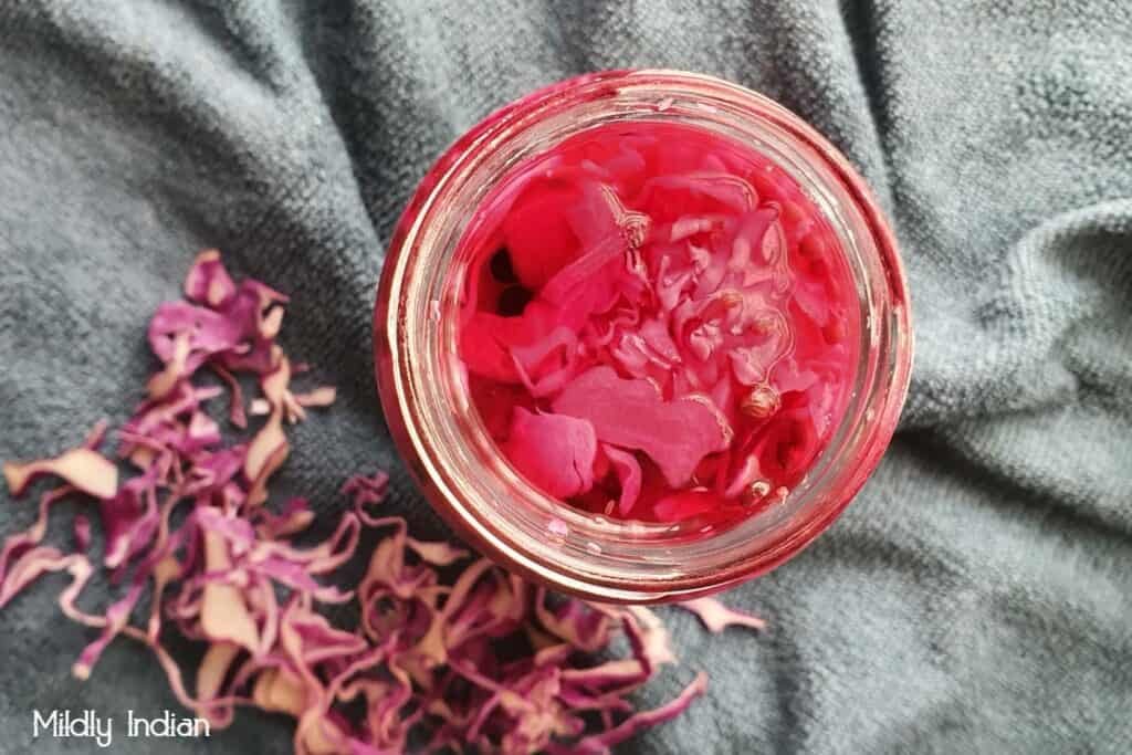 Instant pickled cabbage – Mildly Indian